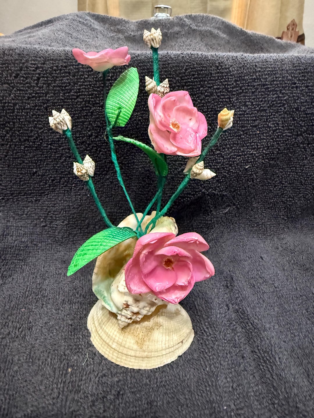 Vintage Seashell Flower Arrangement - Etsy
