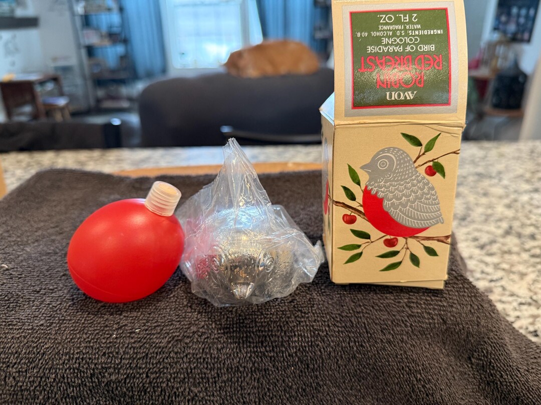 Vintage Avon Birds of Paradise Robin Red Breast Colonge - Etsy