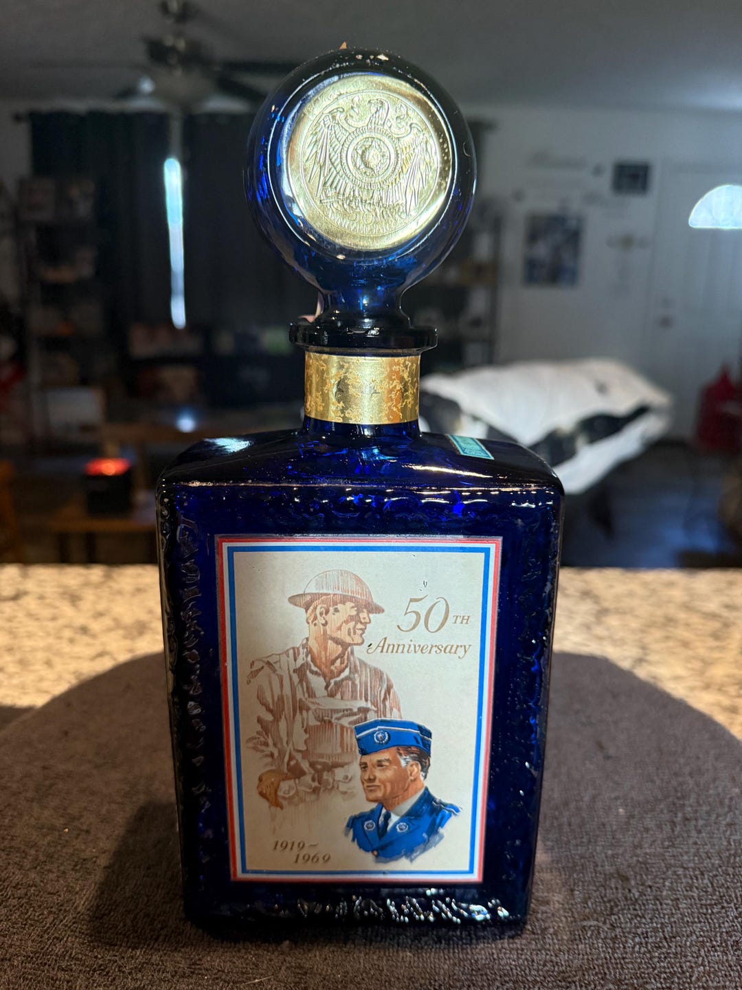1969 Commemorative 50th Anniversary Decanter. - Etsy