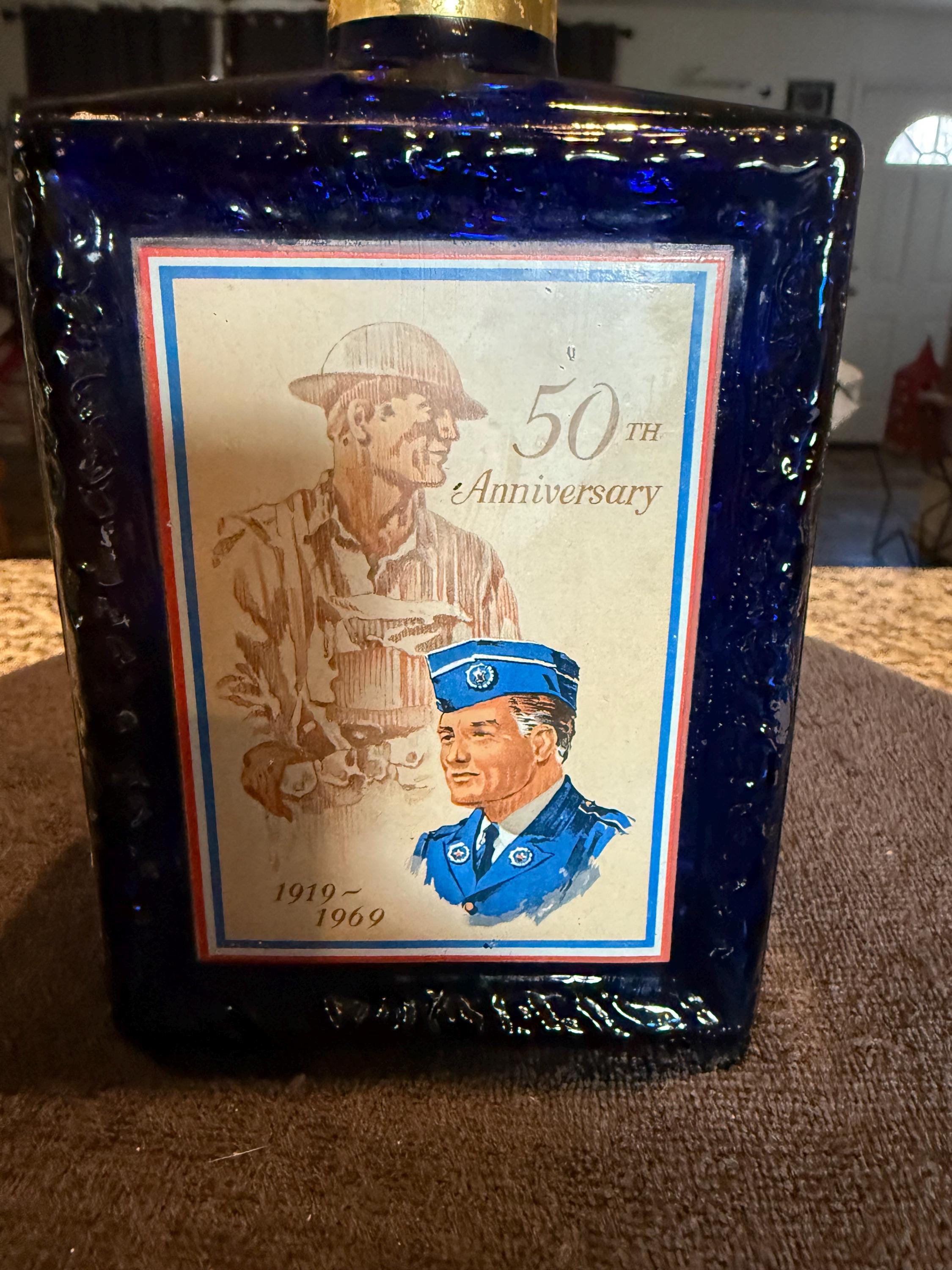 1969 Commemorative 50th Anniversary Decanter. - Etsy