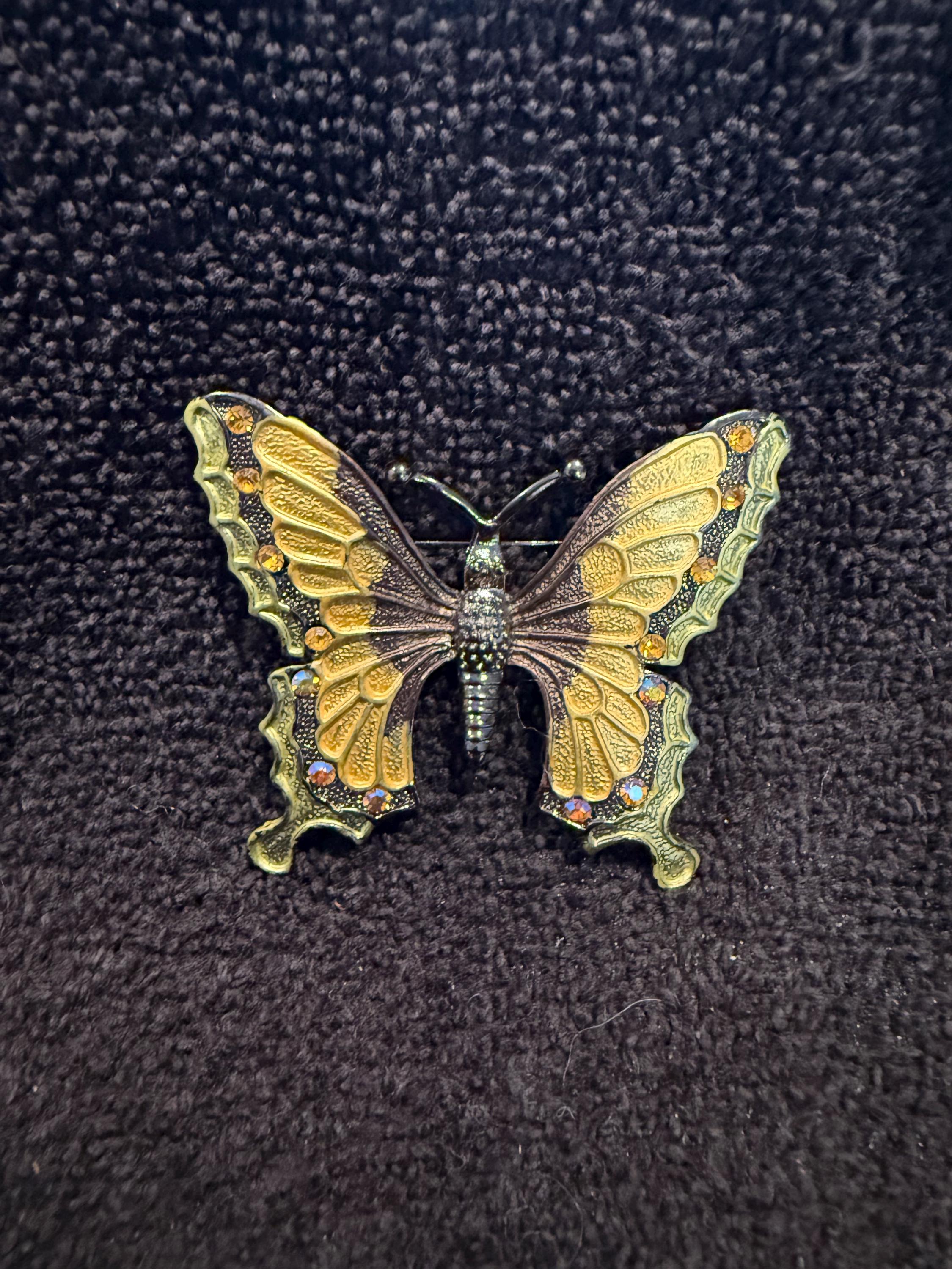 Vintage Butterfly Brooch - Etsy