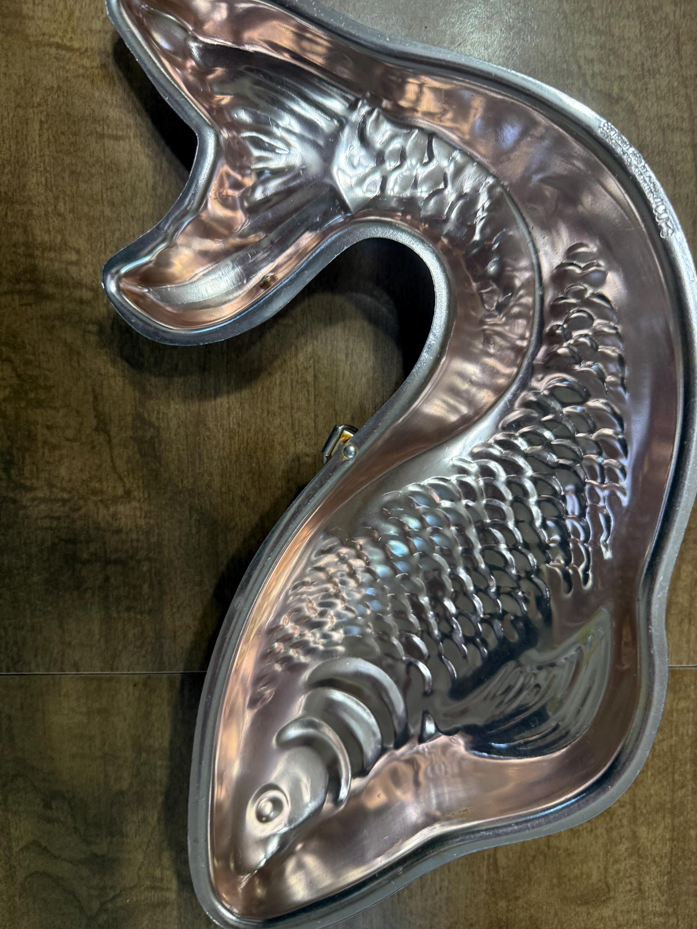 Vintage Pink Copper Fish Mold/hanging Decor - Etsy