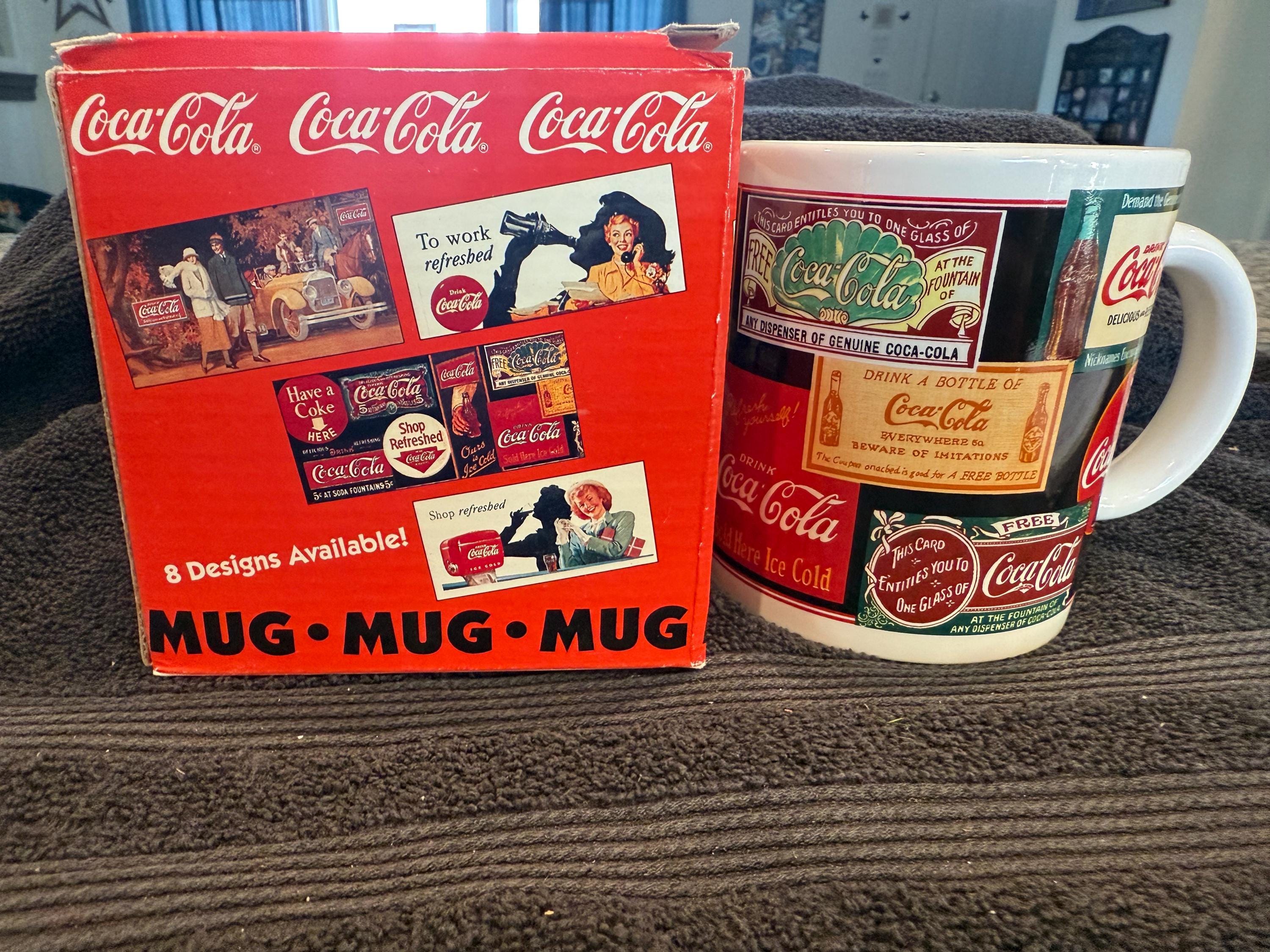 Coca-cola Sign Art Cup - Etsy