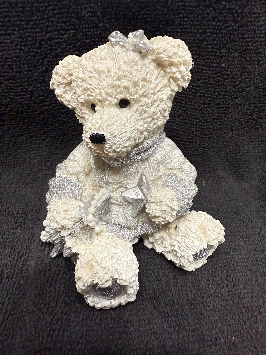 Vintage White Holiday Bear Made by K's Collection - Etsy