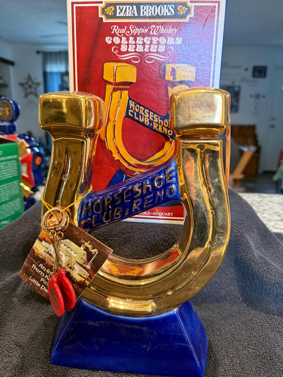 1970 Horseshoe Club Reno Ezra Brooks Decanter - Etsy