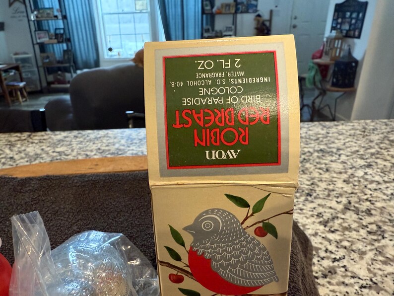 Vintage Avon Birds of Paradise Robin Red Breast Colonge - Etsy