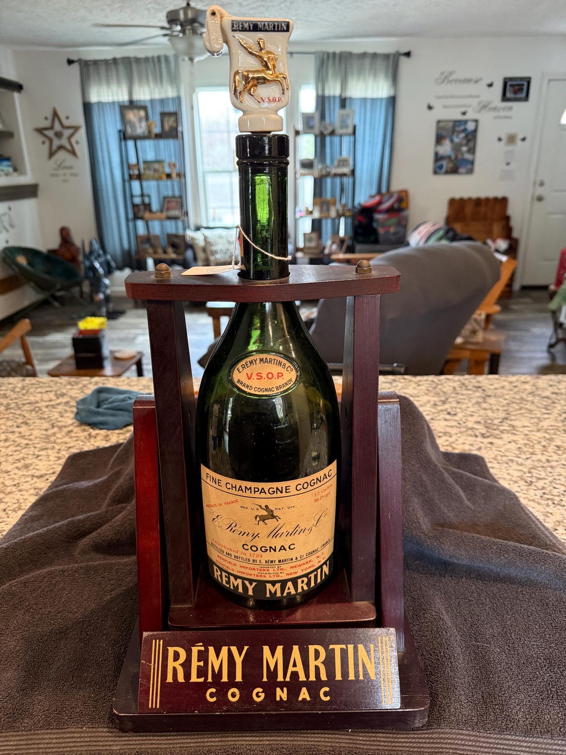 Remy Martin Cognac Bottle & Cradle Pouring Stand - Etsy