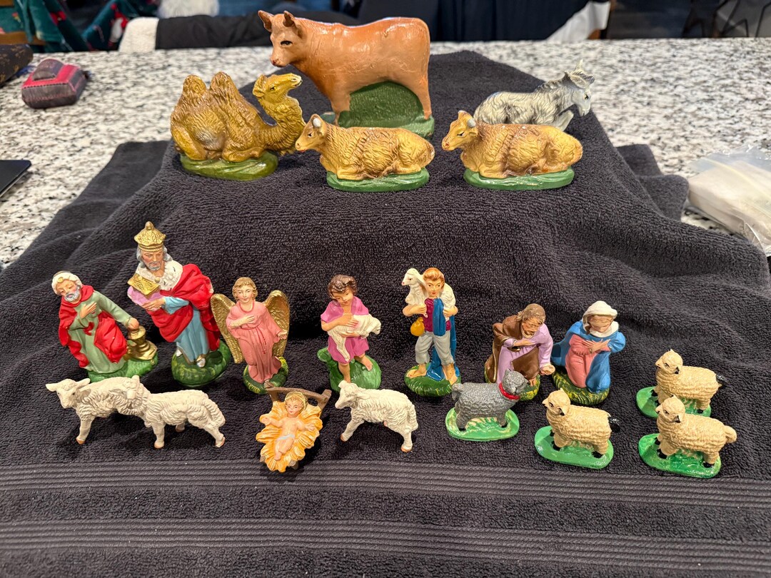 1950’s Italian Nativity Scene Figures Set of 20 - Etsy