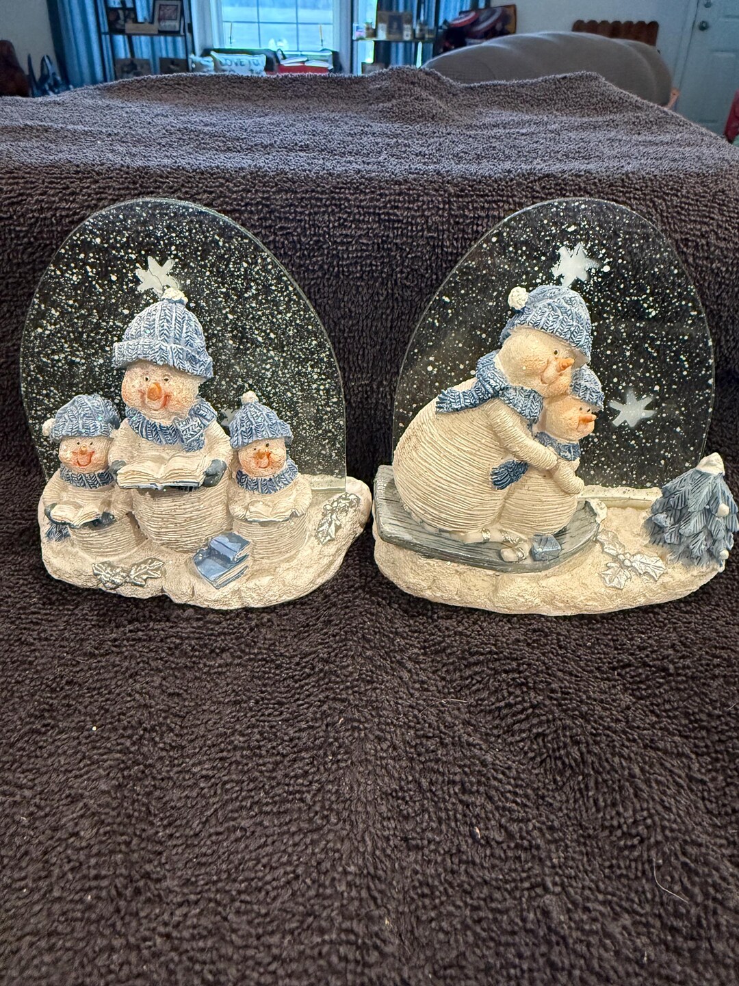 K’s Collection Snowman Caroler’s & Snowman Sledding - Etsy