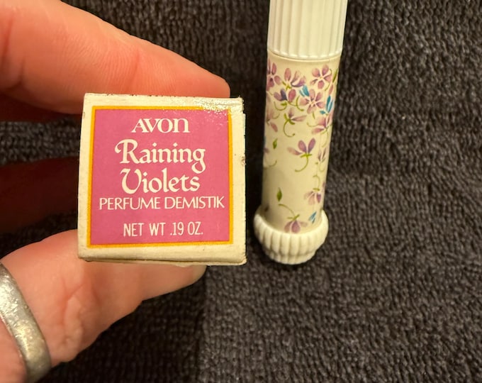 Vintage Avon Raining Violets Perfume Demistik - Etsy