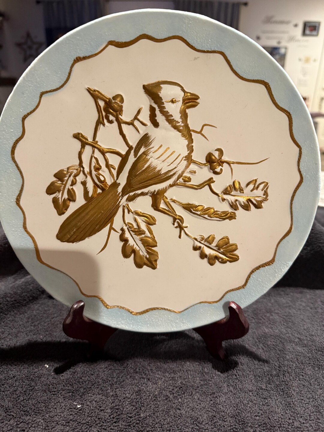 Vintage Ceramic Bird Commemorative Plate - Etsy