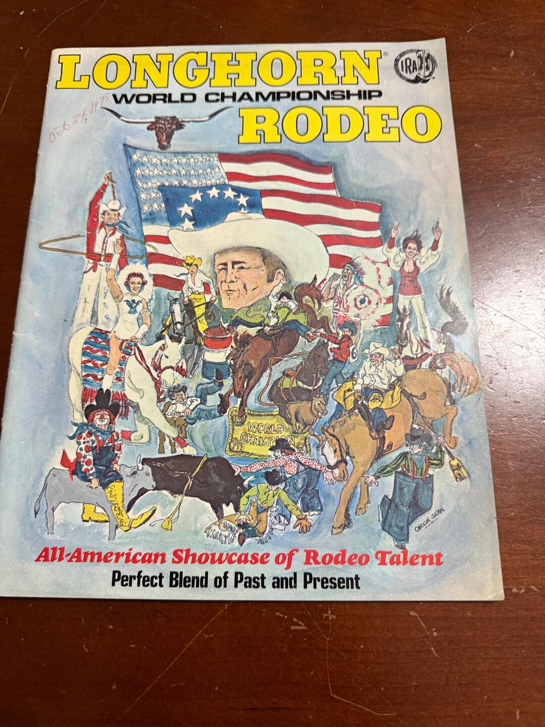 Vintage 1975 Longhorn World Championship Rodeo Magazine With the Stats ...