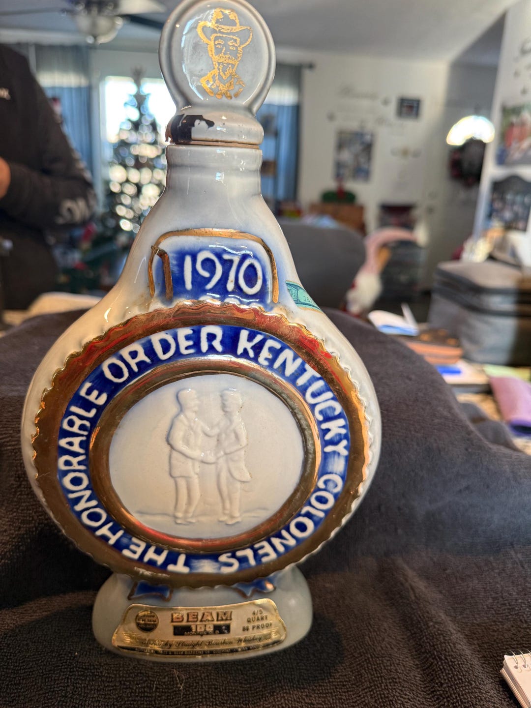 1970 Kentucky Colonel Jim Beam Decanter - Etsy