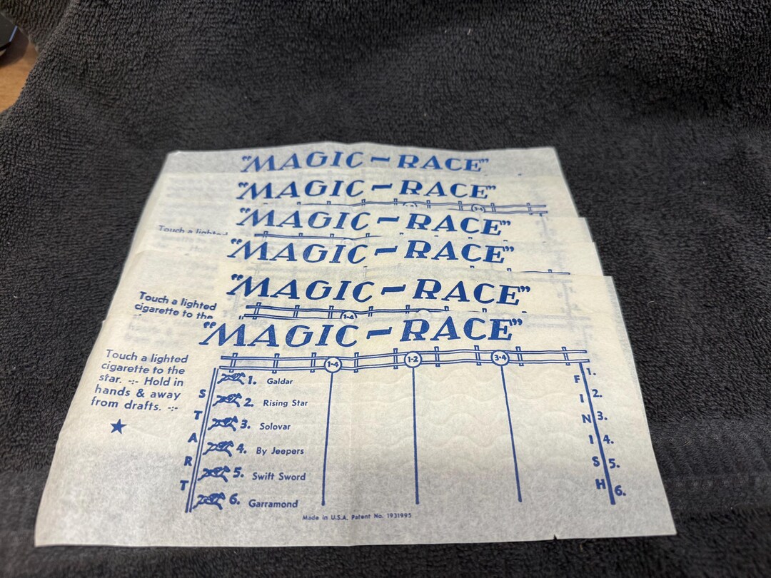 Vintage 1940’s Magic Race Old Bar Game - Etsy