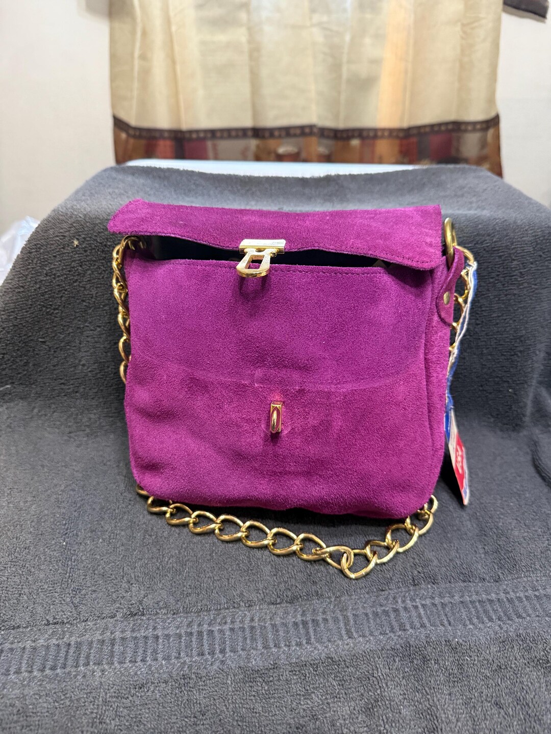 Vintage Crafted in the USA Genuine American Leather Purse - Etsy