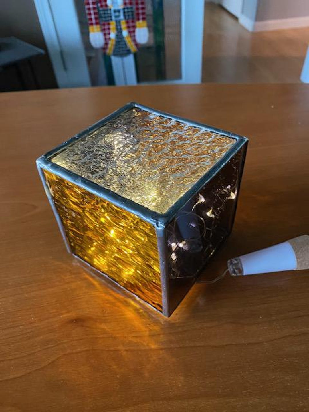 Stained Glass Cube That Can Be Lighted - Etsy
