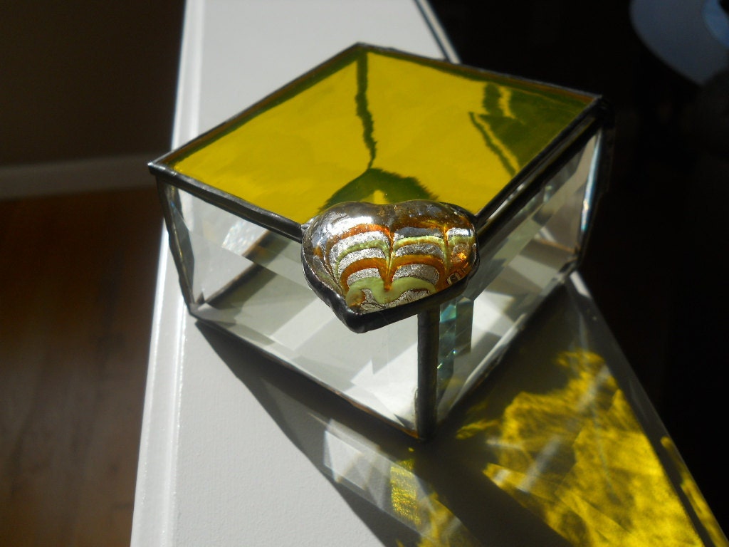 Beveled Glass Box - Etsy