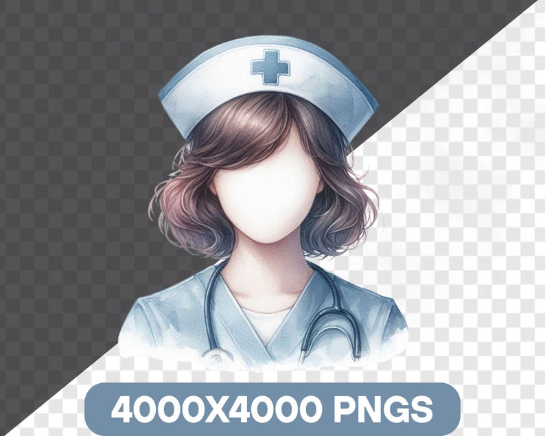 Watercolor Medical Clipart, Doctor Clipart, Nurse Clipart, Healthcare ...