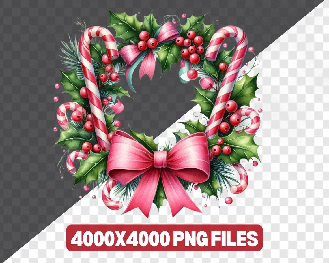 Christmas Candy Cane Clipart, Candy Cane PNG, Christmas PNG, Winter ...