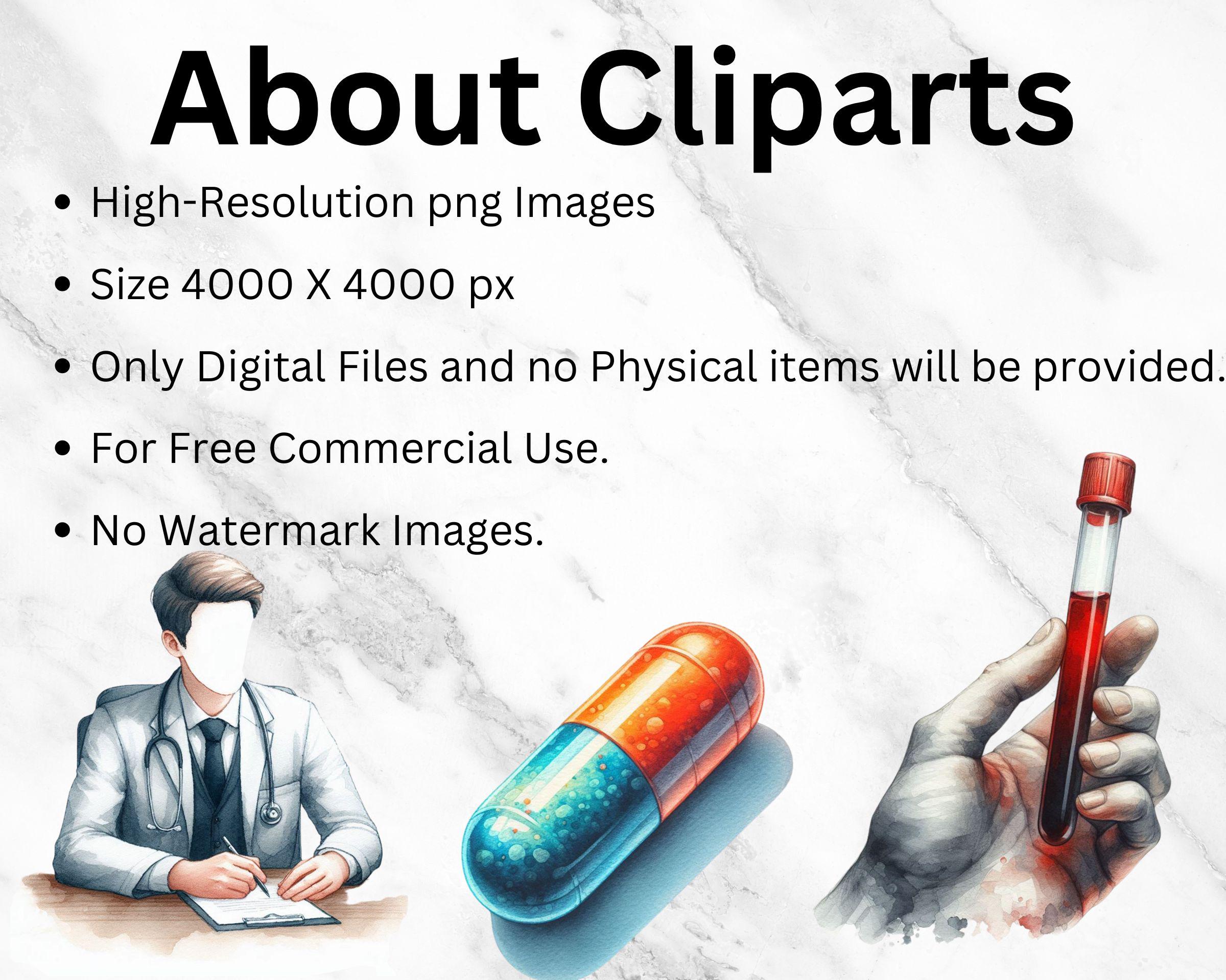 Watercolor Medical Clipart, Doctor Clipart, Nurse Clipart, Healthcare ...