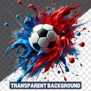 Watercolor Soccer Clipart, Soccer Ball PNG, Sports Ball Clipart ...
