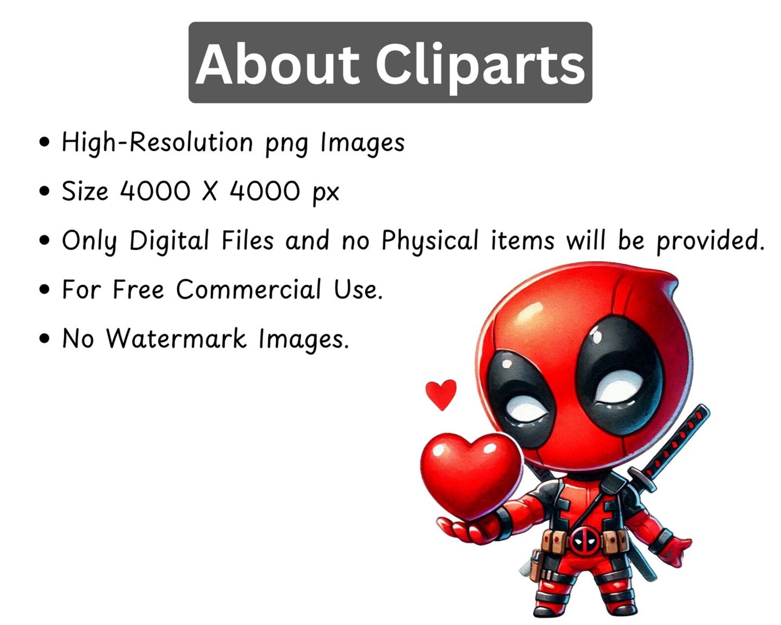 Valentine Superhero Clipart Bundle, Cute Hero Clipart, Love Superhero ...