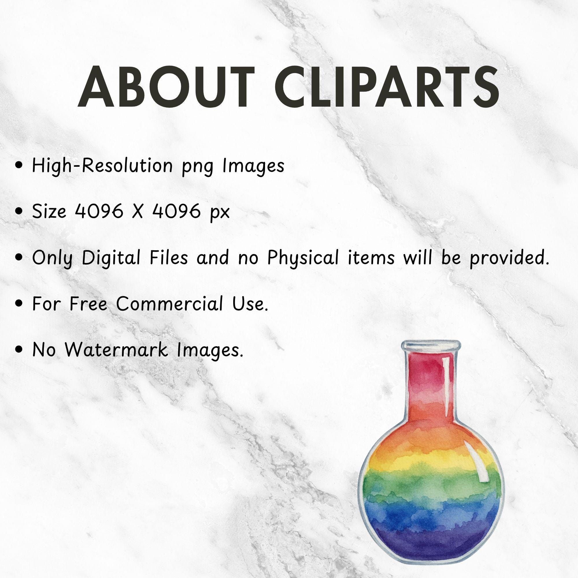 Watercolor Science Lab Clipart, Laboratory Illustrations, Chemistry PNG ...