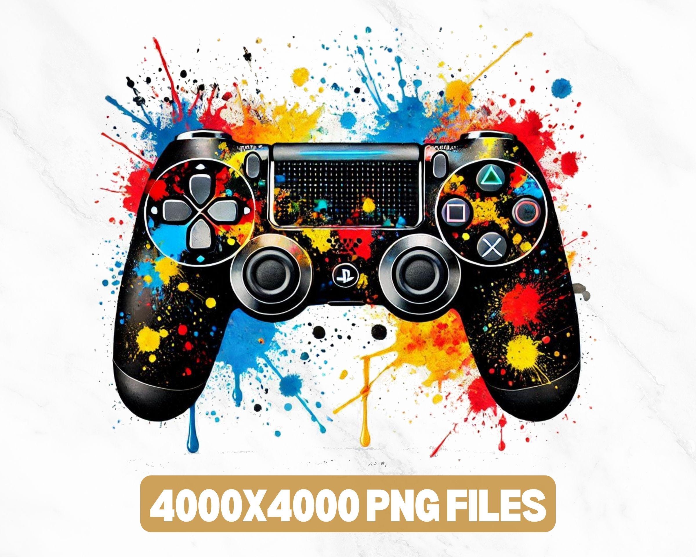 Game Controller Clipart Bundle: 25 PNG Gaming Graphics (instant ...