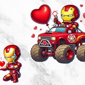 Valentine Superhero Clipart Bundle, Cute Hero Clipart, Love Superhero ...