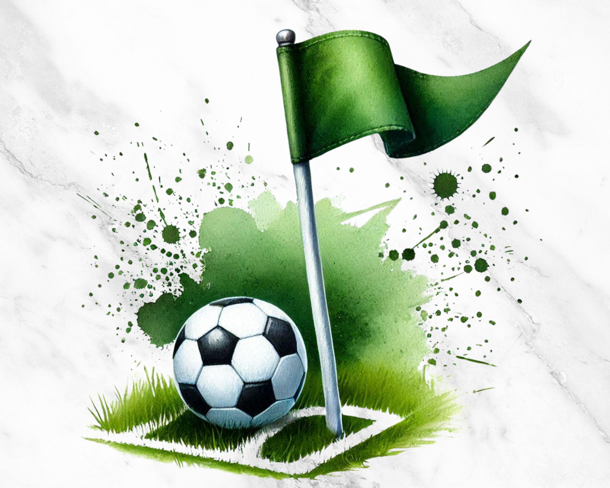 Watercolor Football Clipart, Watercolor Soccer PNG, Sports Clipart ...