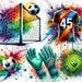 Watercolor Soccer Clipart Bundle, Football PNG Files, Soccer Ball ...