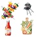 Watercolor BBQ Clipart Bundle: Summer Cookout Graphics (commercial Use ...
