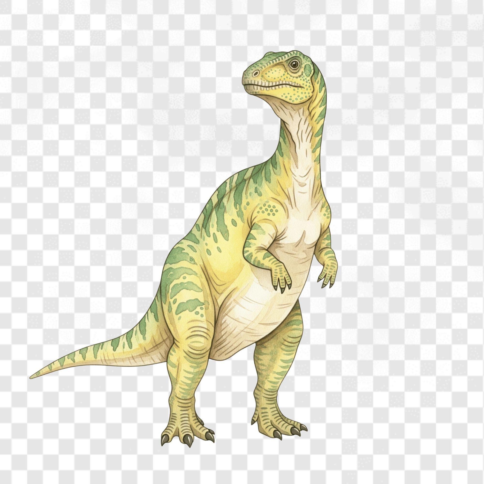Watercolor Dinosaur Clipart, Dinosaur World PNG , Jurassic Wall Art ...