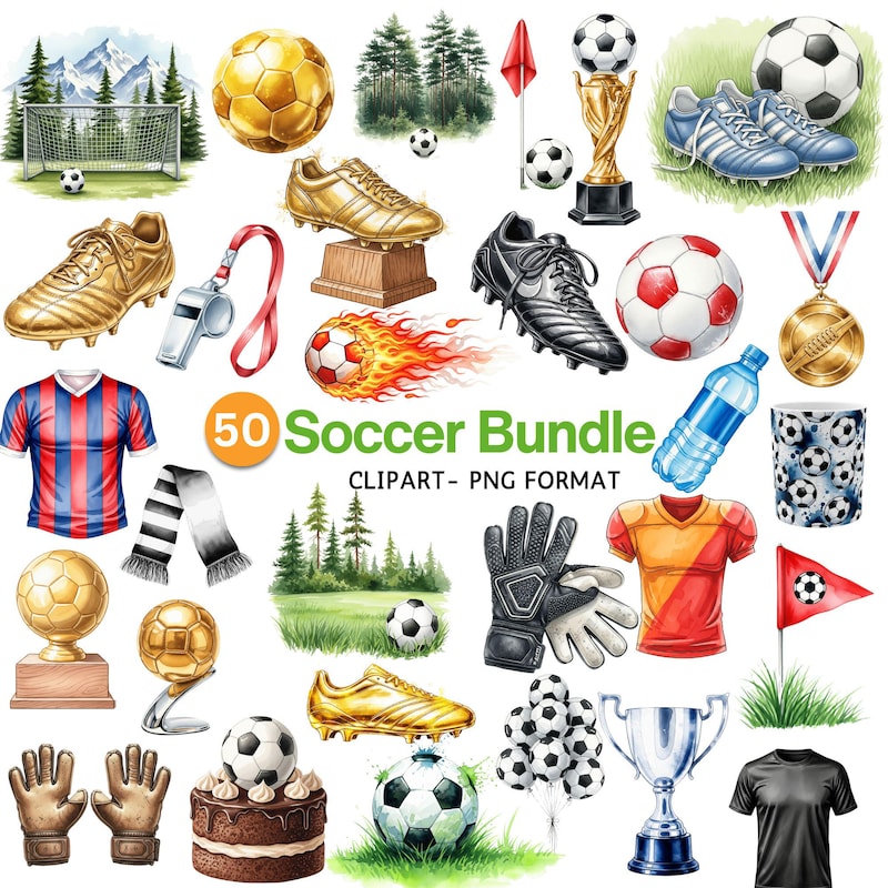 Red Football Clipart - Etsy UK