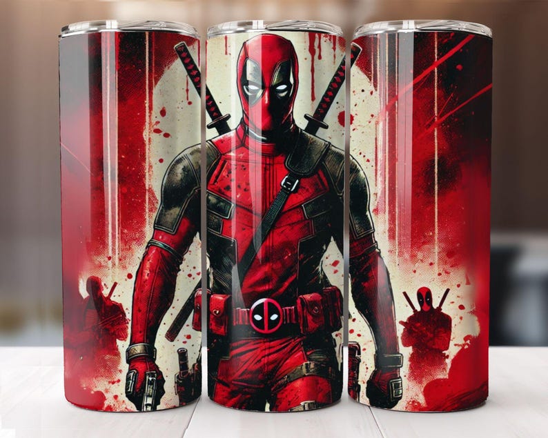 08 Dead-pool Tumbler Wrap Bundle, Cartoon Character Sublimation Design ...