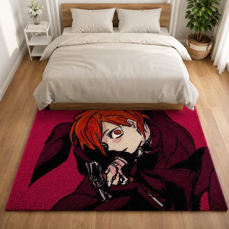 Nobara Kugisaki Tufted Rug – Jujutsu Kaisen Anime Carpet Handmade Room ...