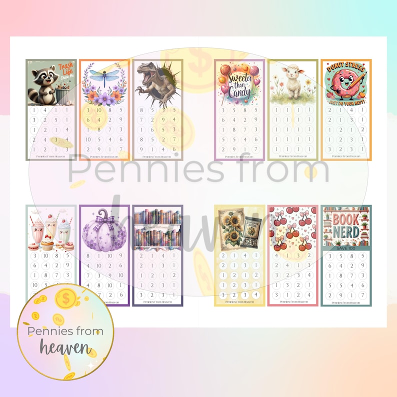 Mini Money Challenge Bundle: 40 Printable Savings Trackers (digital ...