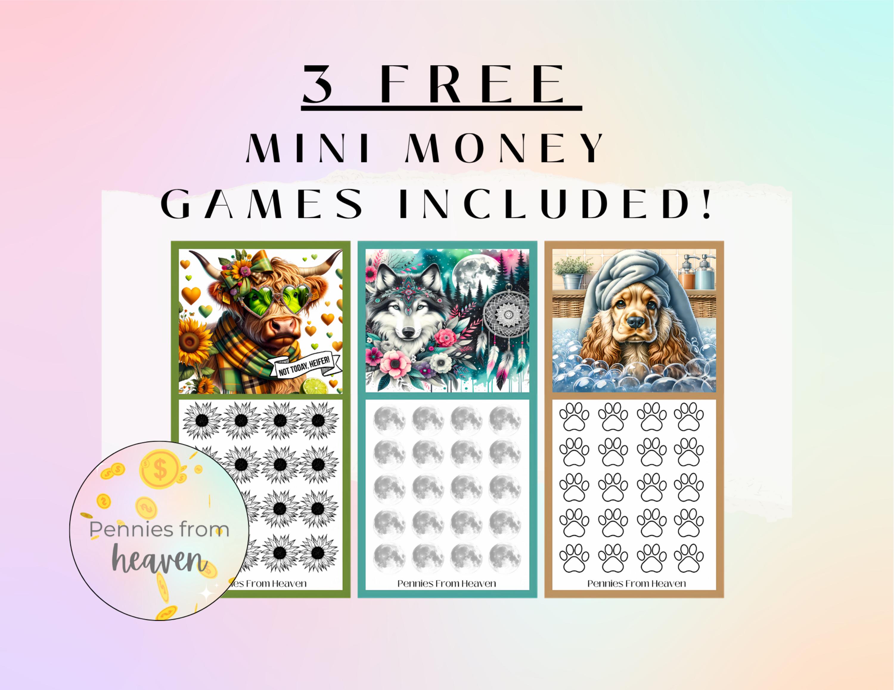 Floral Patchwork Mini Money Challenge Printable A6 Savings Tracker ...