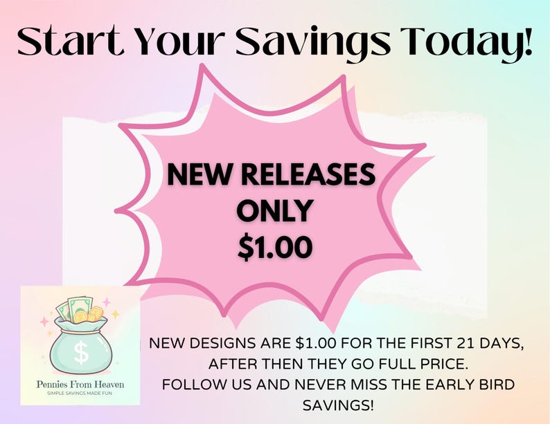 12 Month Highland Cow Yearly Money Challenge Printable, Save 5000 in a ...