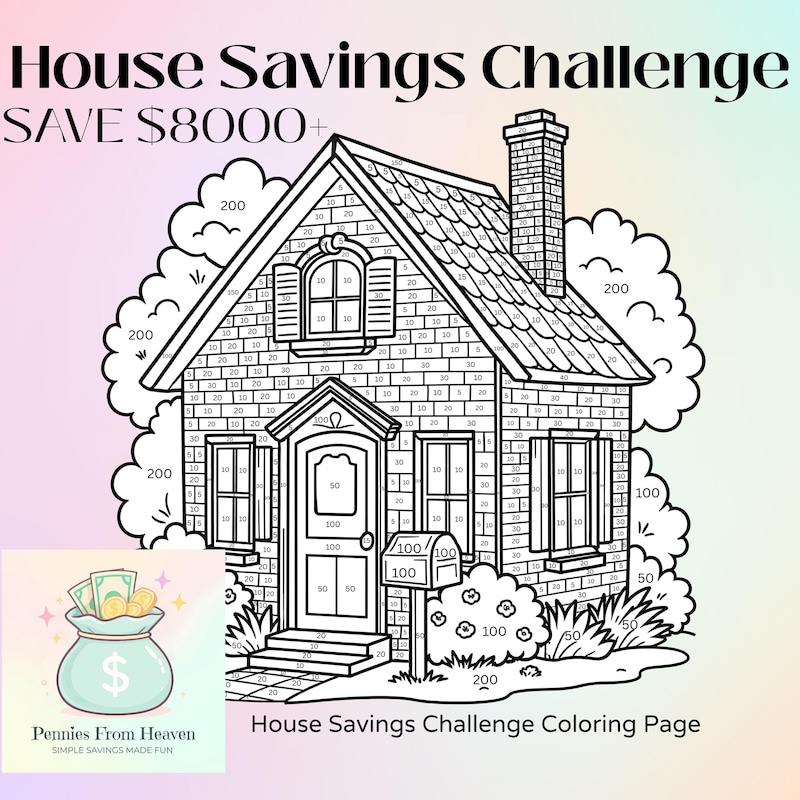 House Saving Money Wallet - Etsy