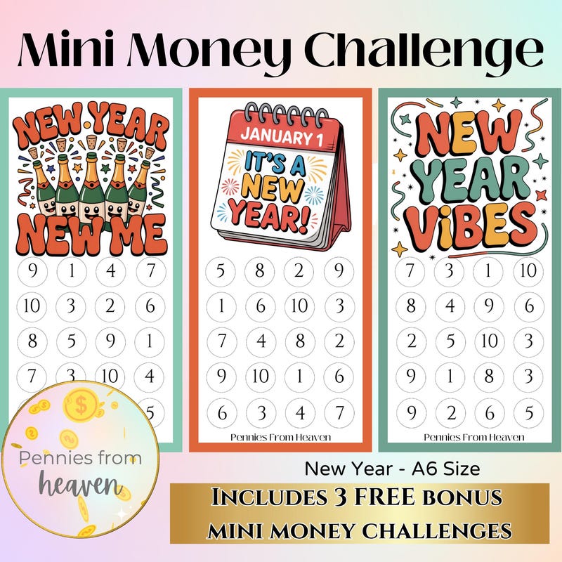 New Year Mini Challenges - Etsy