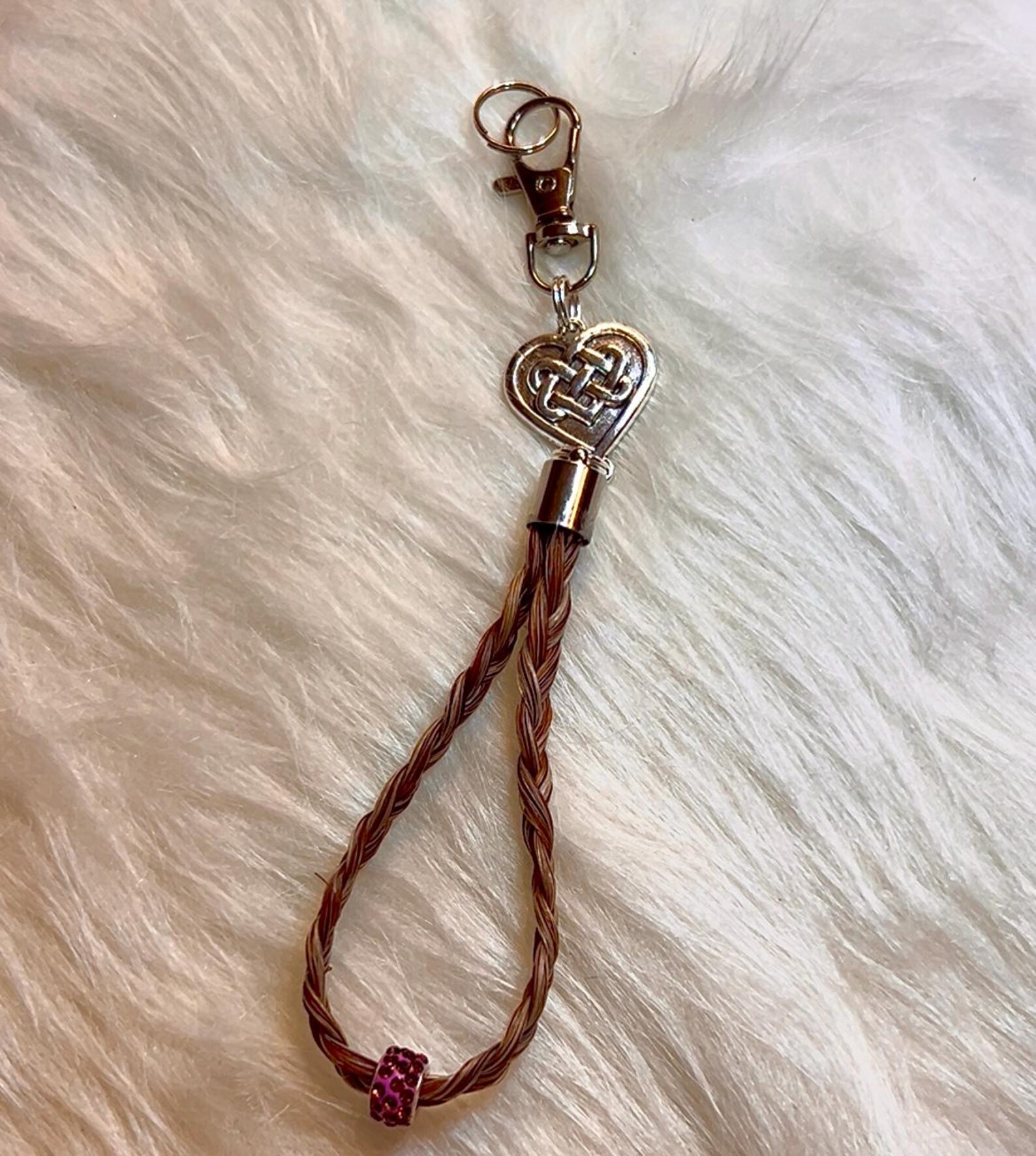 Charmed Horse Hair Key Chain - Etsy