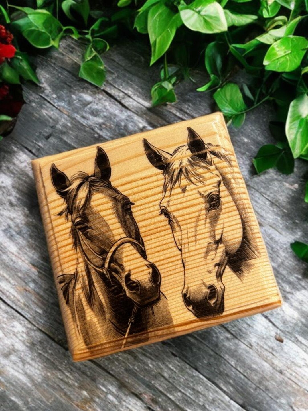 Horse Memorial Box - Pet Memorial Box - Horse Keepsake - Horse Hair ...