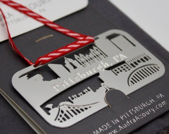 Pittsburgh, Pa Area Code 412 Ornament: Pittsburgh Steel City ...