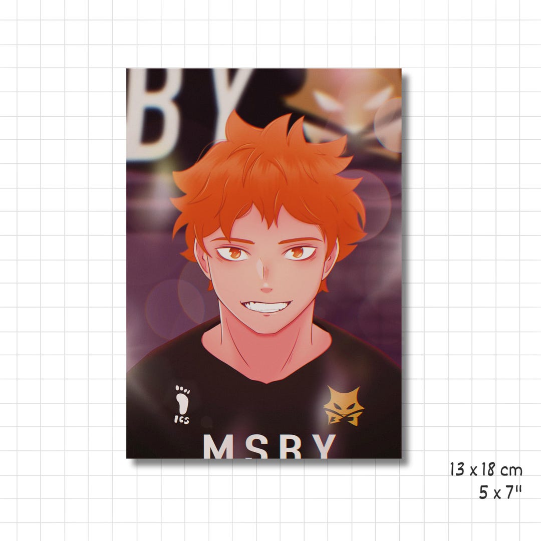 Hinata MSBY Art Print Fan Art, Haikyuu Anime Print, 5x7 13x18 Cm ...