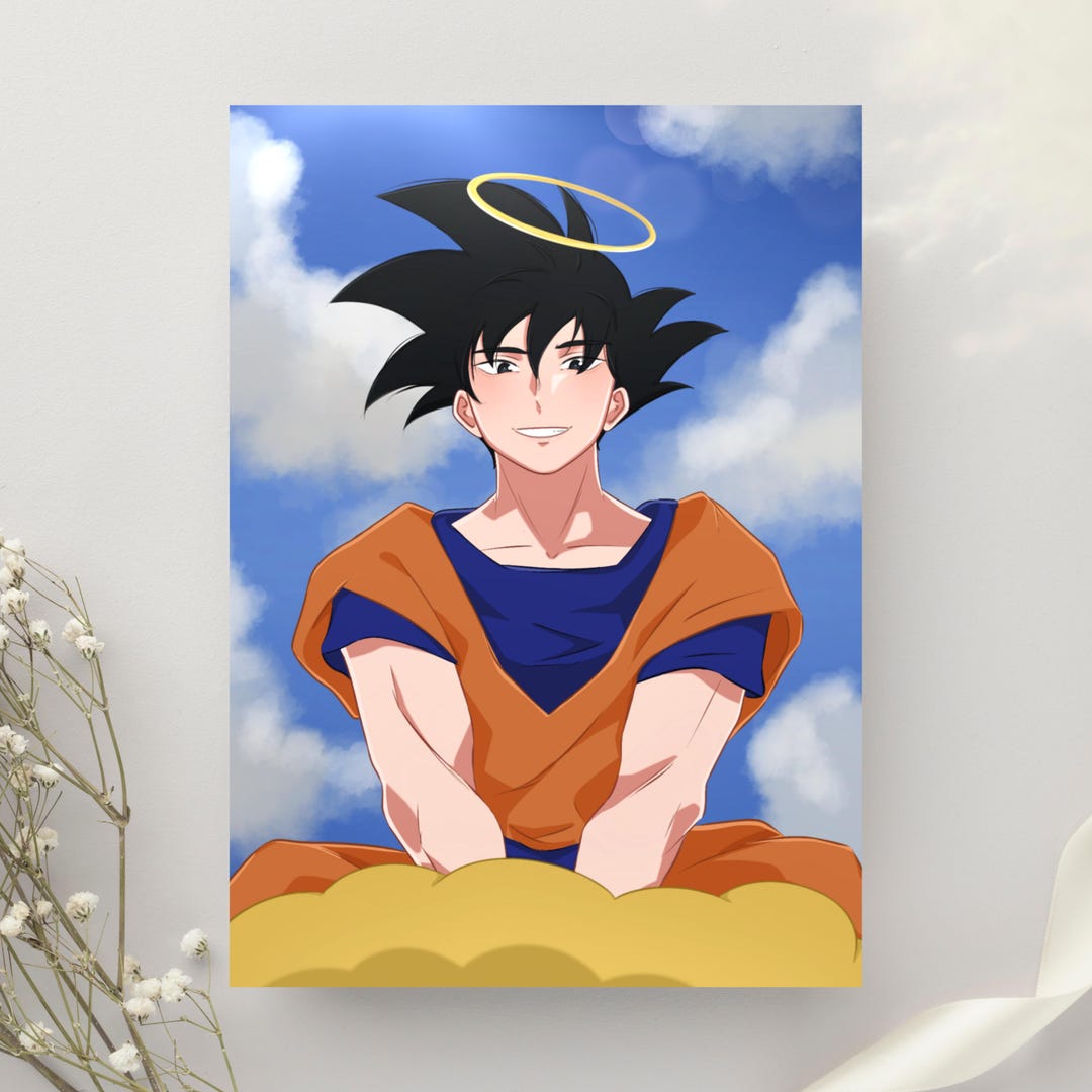 Goku Art Print Fan Art, Dragon Ball Z/DBZ Anime Print, 5x7 13x18 Cm ...