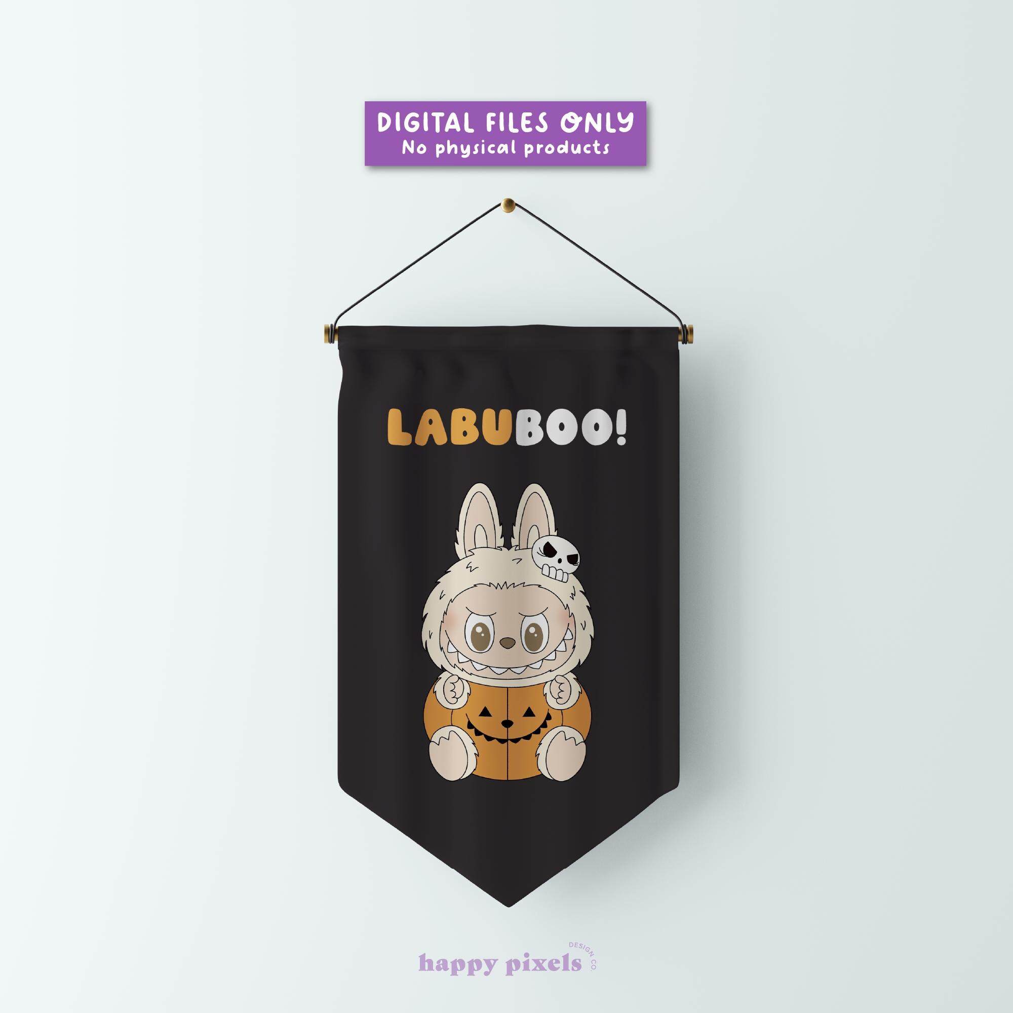 Labubu 12 Png Clipart Bundle – the Monsters Halloween Sitting Pumpkin ...