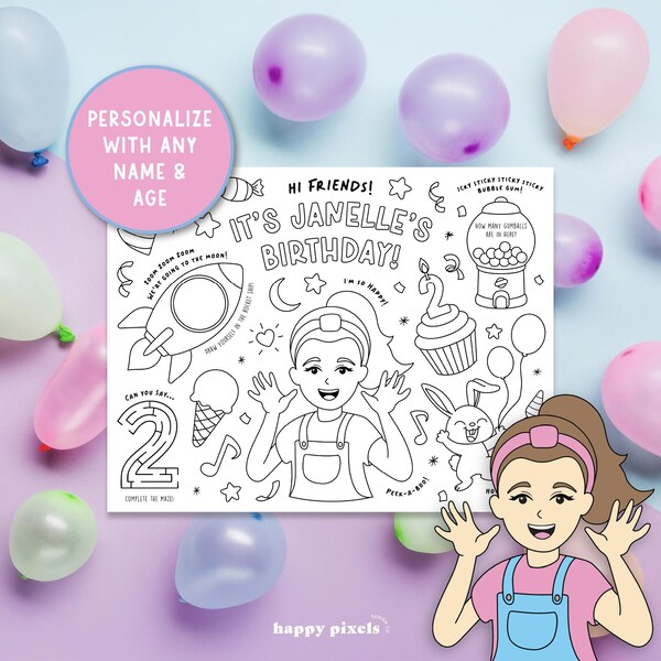 Ms Rachel Coloring Pages - Etsy