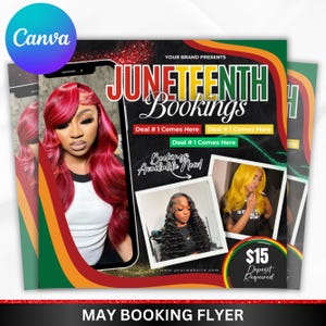 Juneteenth Flyer, Juneteenth Sale Flyer, Editable Flyer Template ...