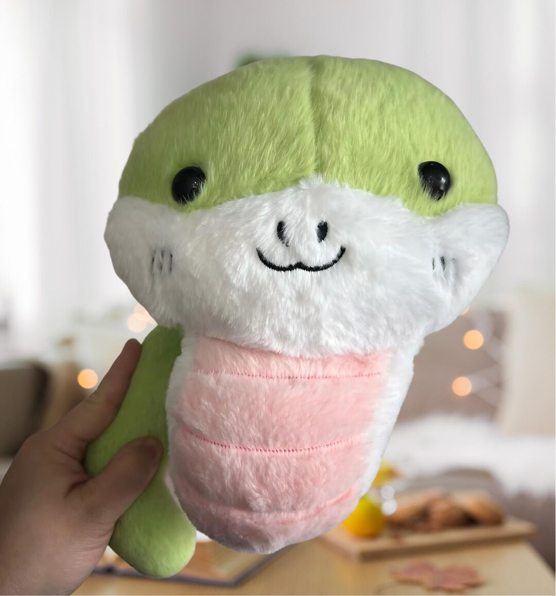 Adorable Green Snake Plushie, Soft, Cuddly Toy for Kids & Animal Lovers ...